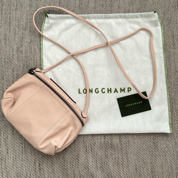 Longchamp | Bags | Longchamp Extra Small Le Pliage Leather Crossbody ...